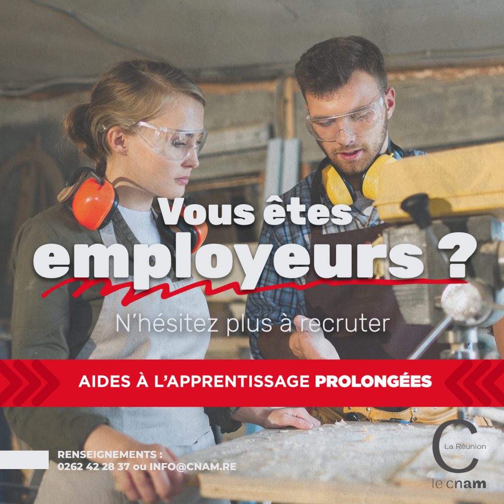 Aide 2023 aux employeurs qui recrutent en alternance – Cnam Réunion